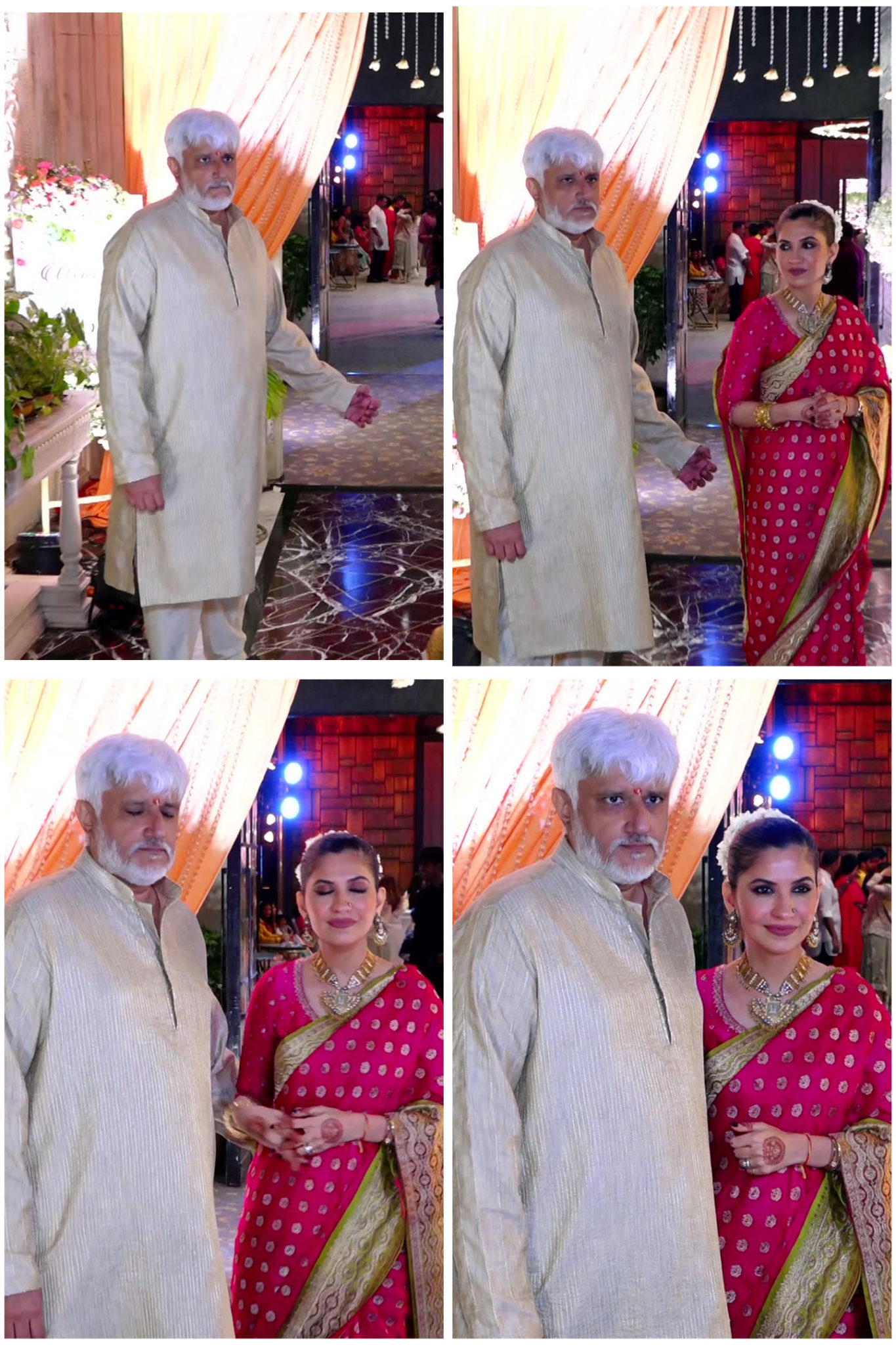 Vikram Bhatt and Shwetambari Soni at Krishna Bhatt wedding