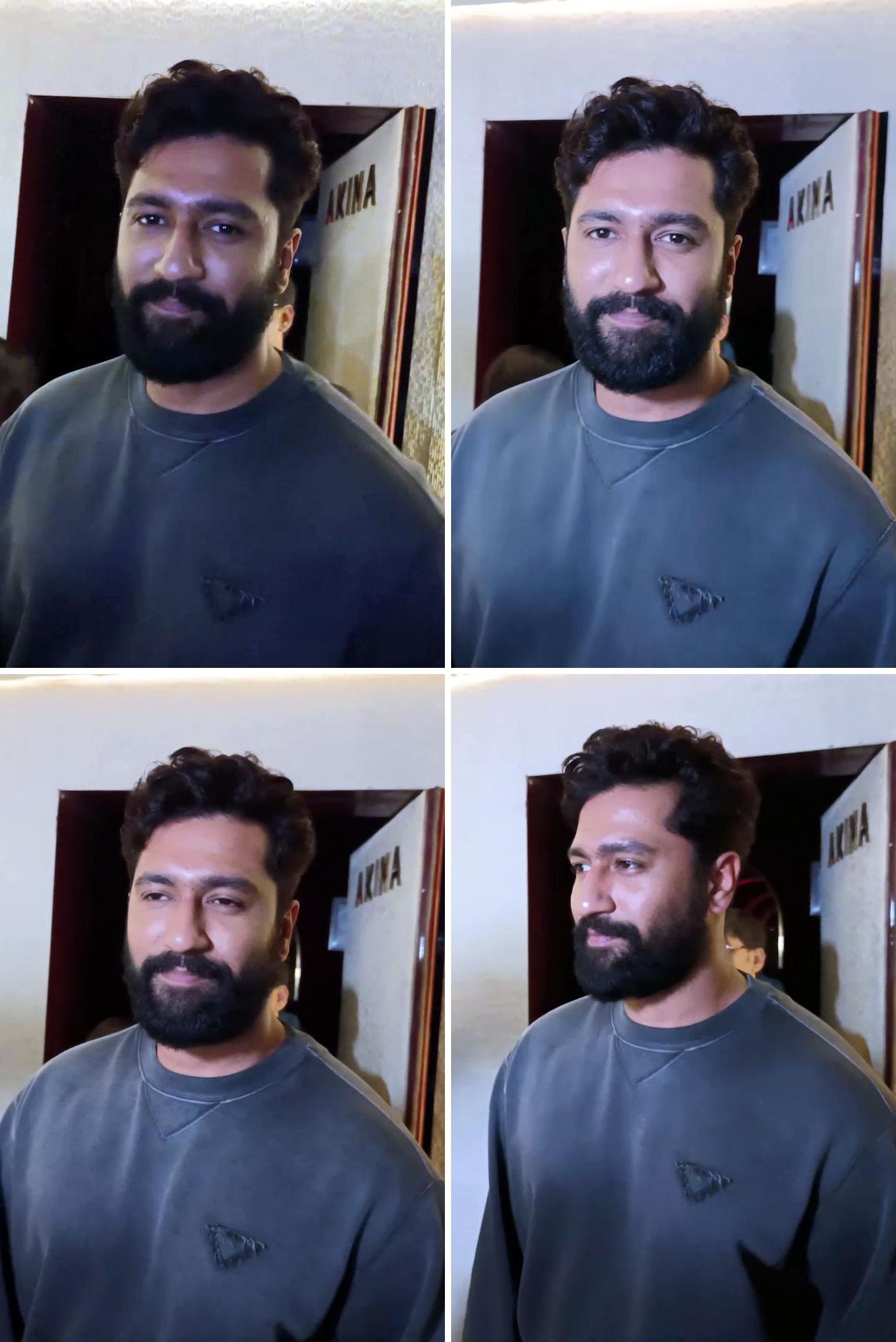 Vicky Kaushal arrived to dine at Akina