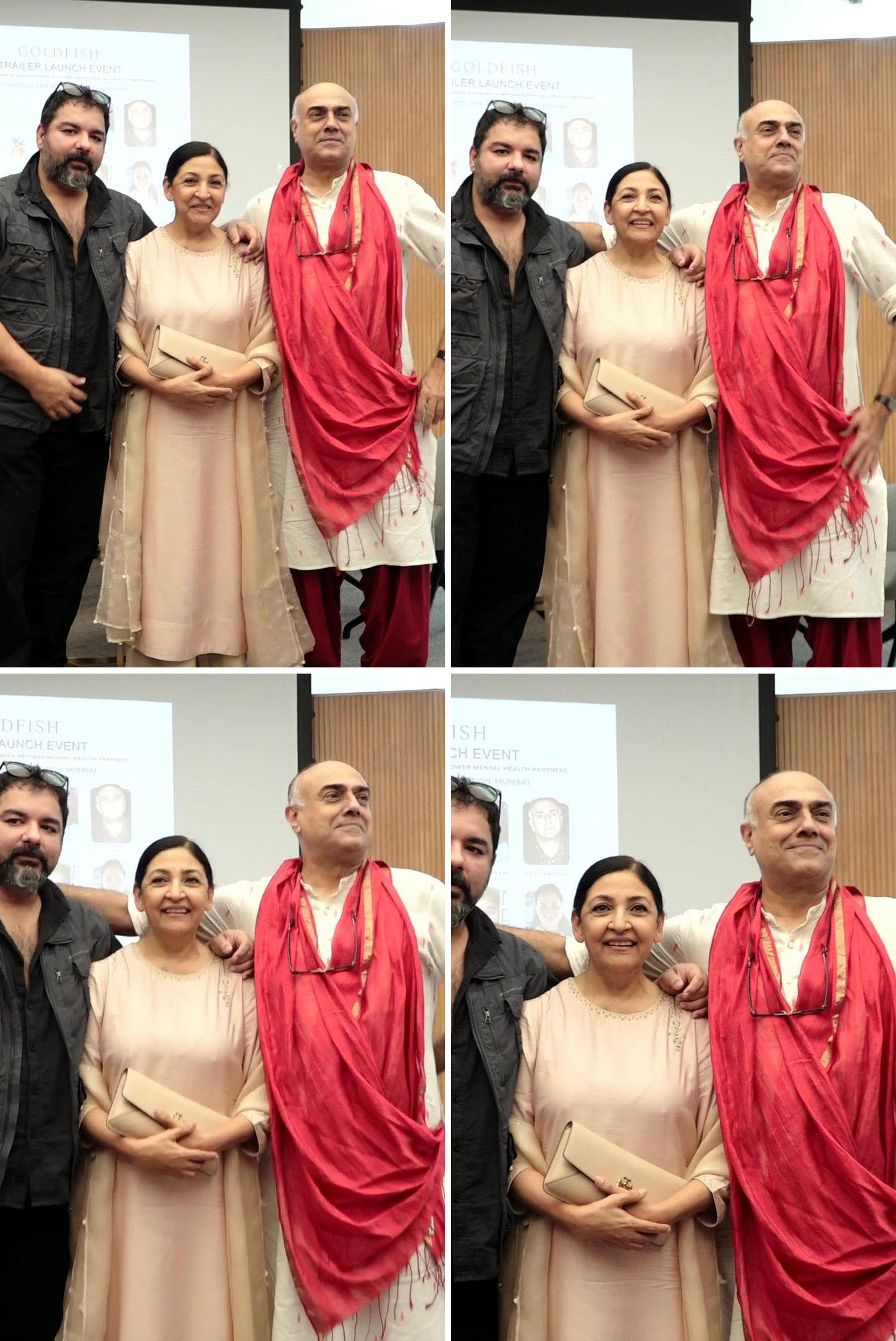 Deepti Naval and Rajit Kapur at the Trailer Launch of Goldfish movie on ...