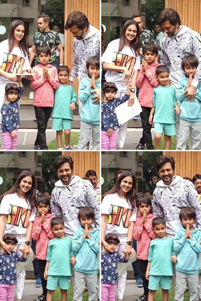 Genelia D'Souza, Riteish Deshmukh spotted Post Lunch at Mizu