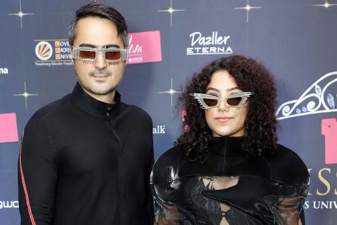 Hari Singh Jaaj and Sukhmani Malik at Miss Diva Finale