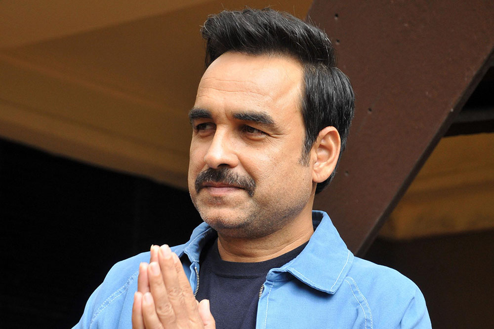 Pankaj Tripathi pose to promote OMG 2 at JW Marriott Juhu