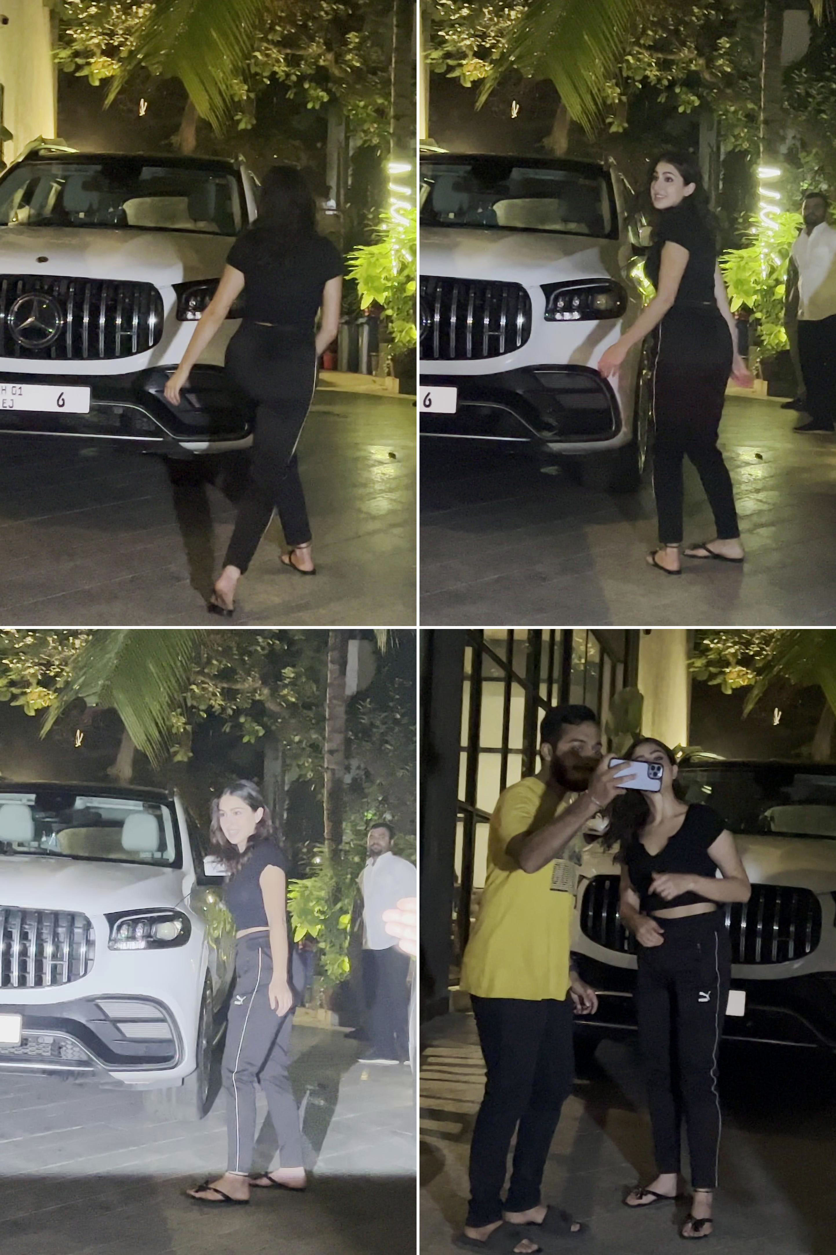 Sara Ali Khan Spotted At Maddock Office on 7th August 2023