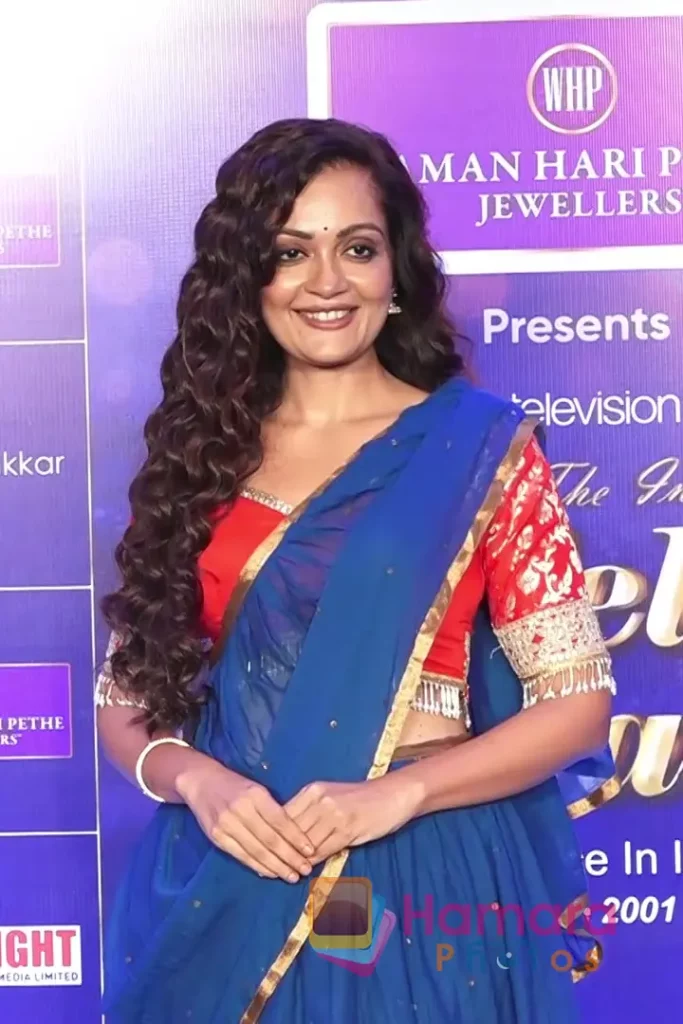 Sheena Chohan at Indian Telly Awards 2025 in Blue Saree